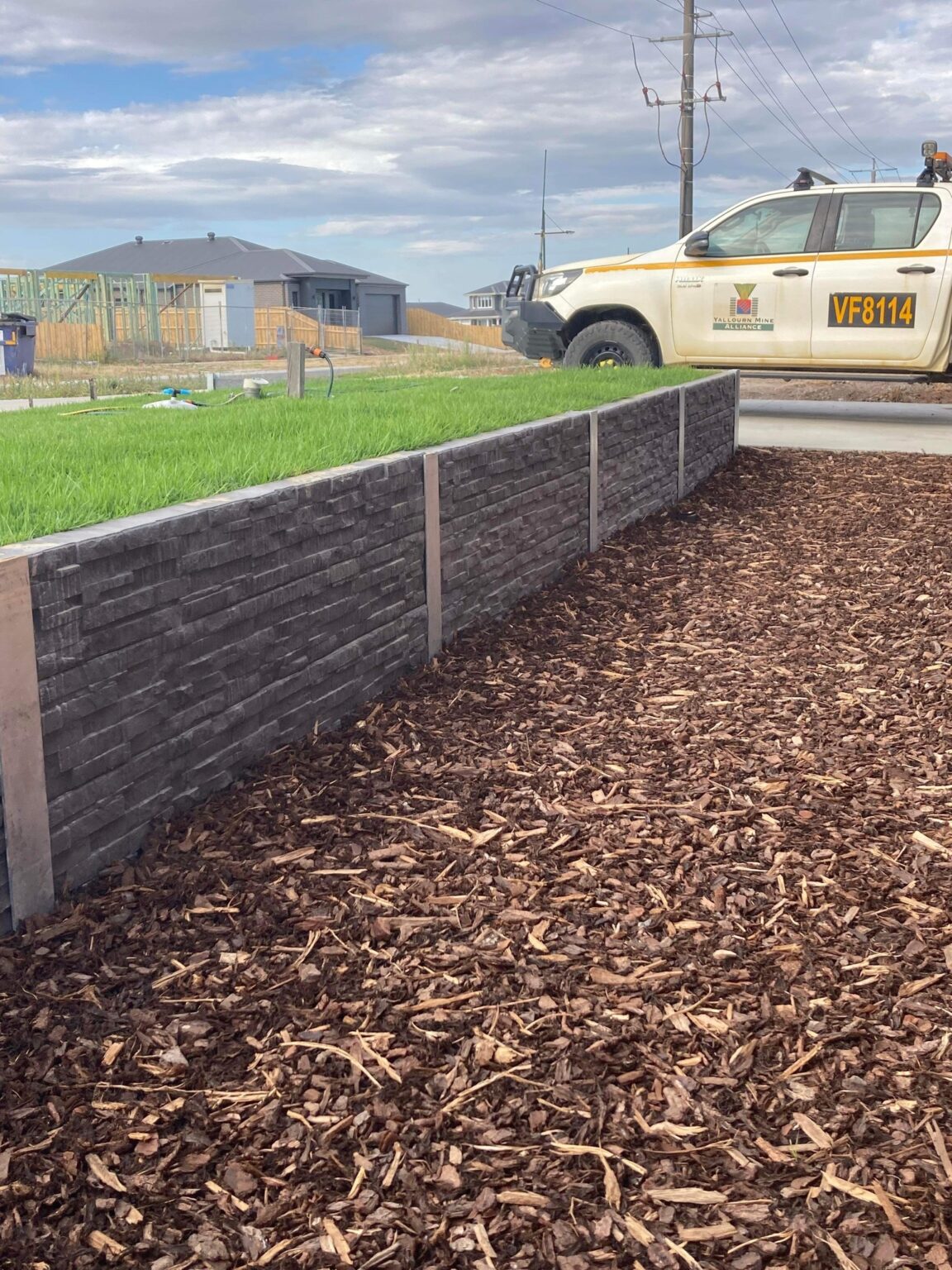 Patterned Stone Concrete Sleepers | Traralgon Concrete Products